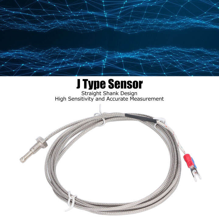 Temperature Sensor Straight Shank Temp Probe 0-750℃ WRNJ-M6 for PID ...