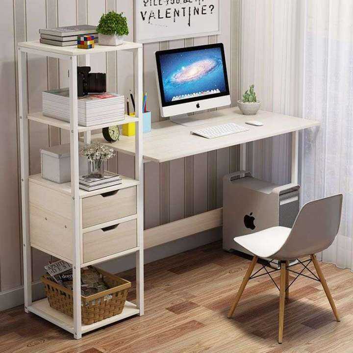 TJA Desktop Computer Table Modern Office Desk Laptop Table Gaming ...