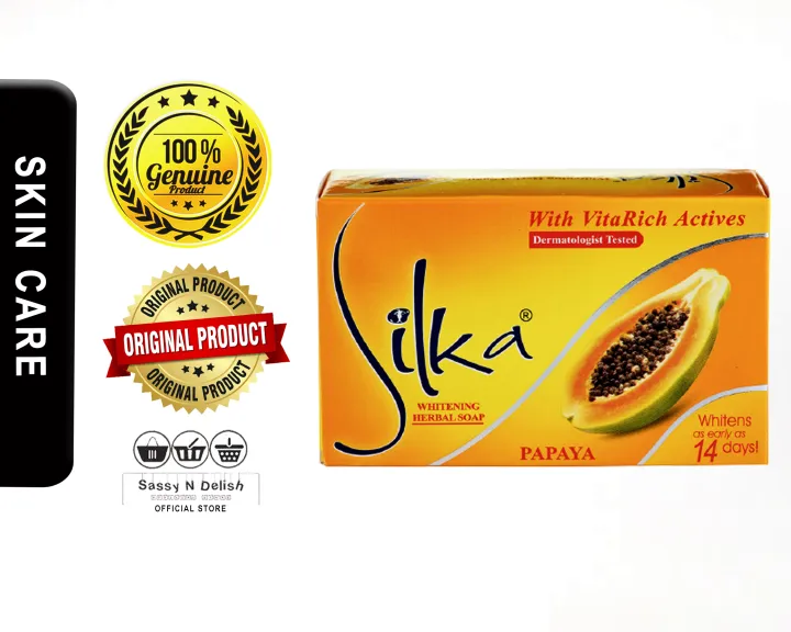 Silka Papaya Soap 90g | Lazada PH