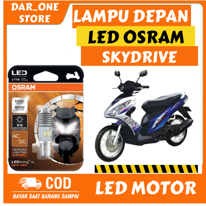 LAMPU DEPAN LED MOTOR SUZUKI SKYDRIVE 2009-2014 ORIGINAL OSRAM | Lazada ...
