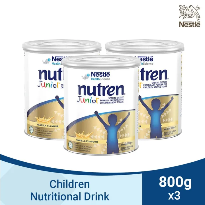 NUTREN Junior Powdered Nutritional Formula for Children 800g - Pack of ...
