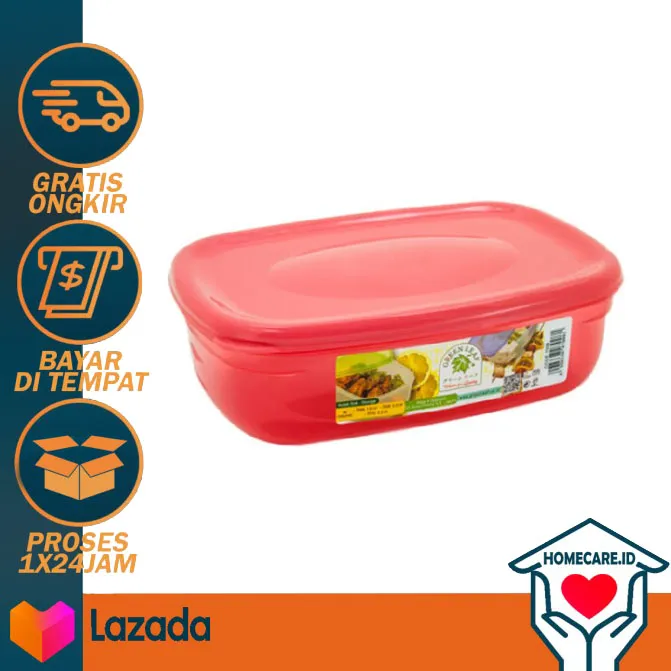 Green Leaf Kotak Makanan Roti Imperial 1.6 Liter Tempat Bekal GL7008 ...
