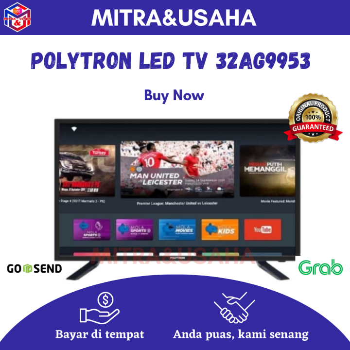 POLYTRON PLD-32AG5959 ANDROID LED TV 32 INCH - BERGARANSI RESMI | Lazada Indonesia