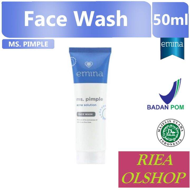 Emina Ms. Pimple Acne Solution Face Wash 50 ml | Lazada Indonesia