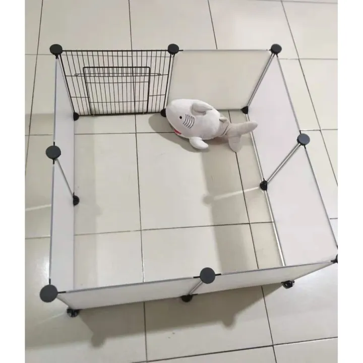 【FREEBIES!】DIY Plastic Pet Playpen Cage with Door 35x35cm | Lazada PH