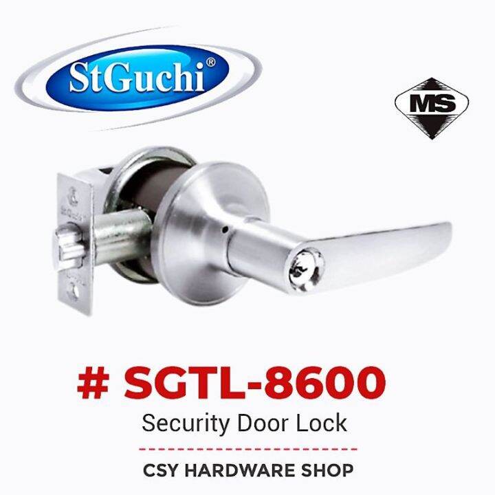 ST GUCHI SGTL-8600 / SGTL-8900 Tubular Lever Door Lock 60-70 mm | Lazada