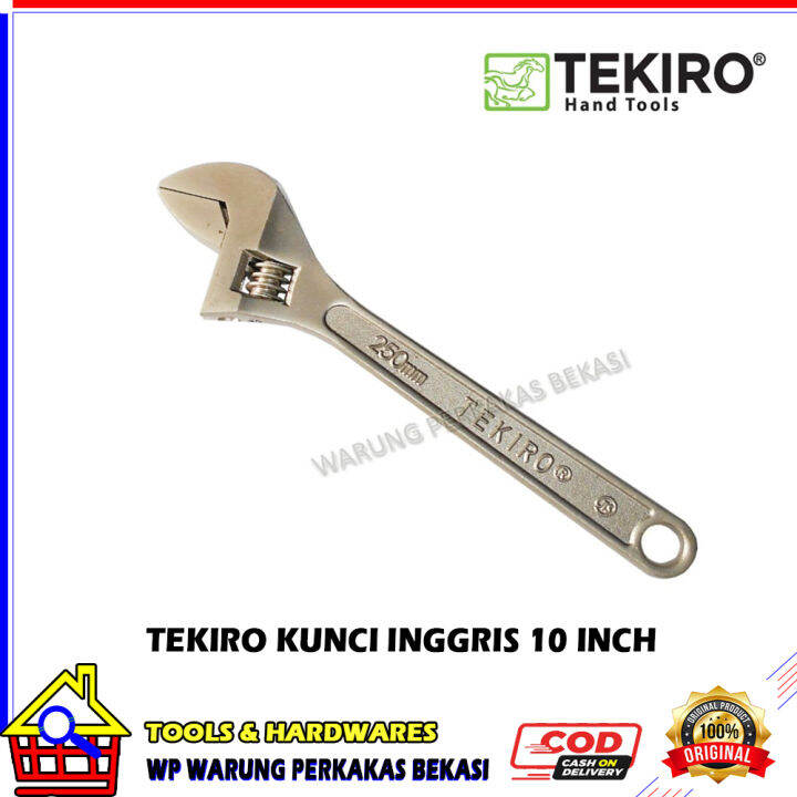 10" KUNCI INGGRIS Adjustable Wrench Ukuran 10 Inch - TEKIRO | Lazada ...