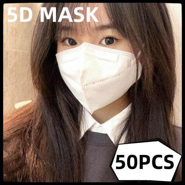 50pcs KN95 face mask KN95 50pcs 5D Mask Korean KN95 50PCS 5PLY 5D ...
