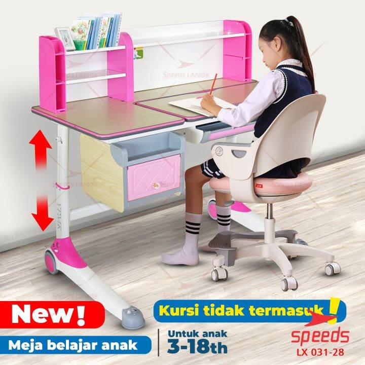 Meja Belajar Anak Ukuran 120cm Meja Tulis Anak Meja Komputer Meja ...