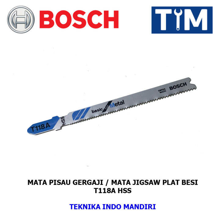 BOSCH Mata Jigsaw Besi T118A HSS / Mata Pisau Gergaji ( HARGA SATUAN ...