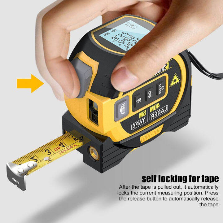 Measuring TPR Casing 60m Laser Ranging Laser Tape Measuring Accurate ...