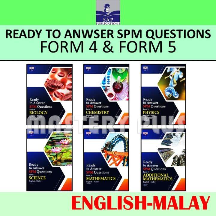 READY TO ANSWER SPM QUESTIONS FORM 4 & FORM 5 - SAP PUBLICATIONS | Lazada