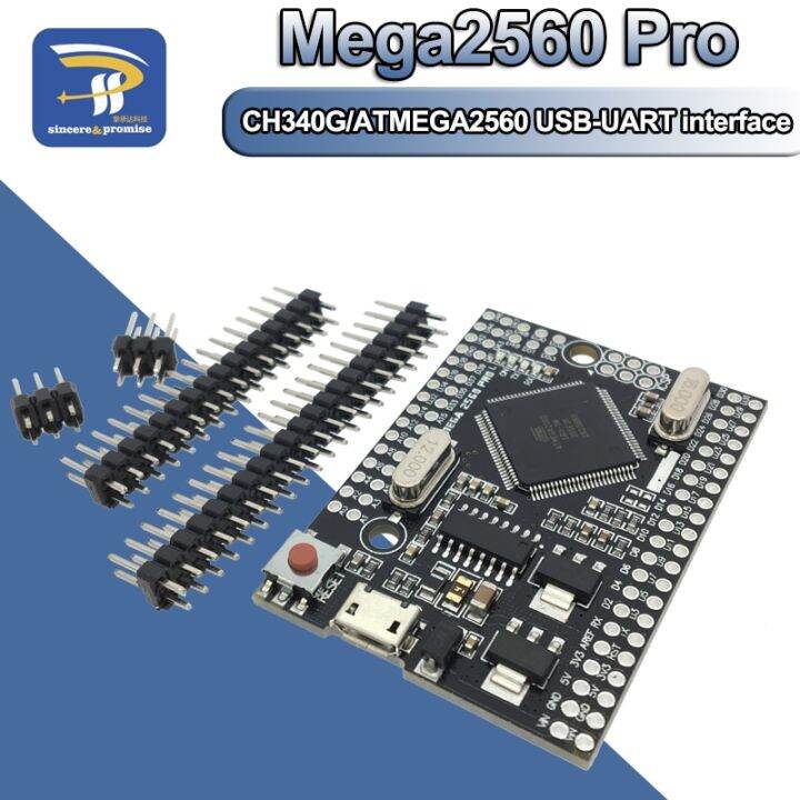 Thinary Electronic MEGA 2560 PRO Embed CH340G/ATMEGA2560-16AU Chip with ...