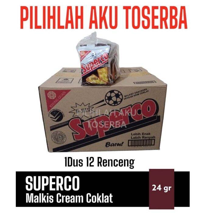 Biskuit Khong Guan SUPERCO RENCENG Malkist Cokelat - ( HARGA 1 DUS ...
