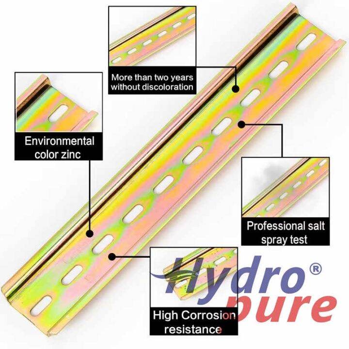 1M long grooved metal DIN fixed rail general circuit breaker rail relay ...