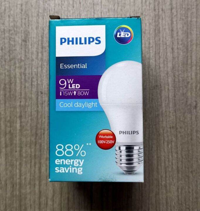 Philips Essential LED Bulb 9W Cool Daylight per box 1dozen | Lazada PH