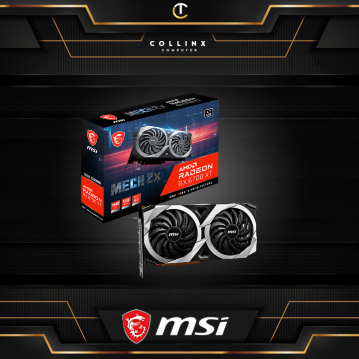 RX 6700XT MSI Mech 2x Gaming Graphics Card | 12GB DDR6 Radeon Videocard ...