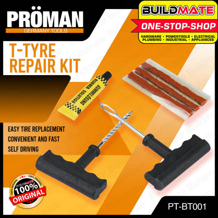 PROMAN Germany Tubeless Tire Wheel Repair Tool Kit for Bike Bicycle ...