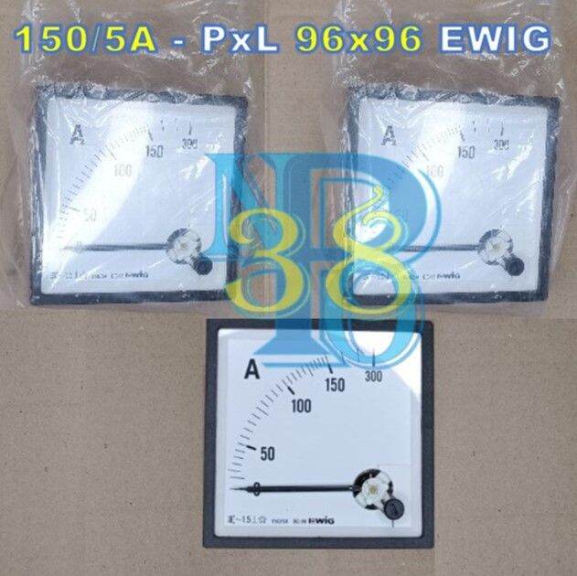 Ampere meter analog / Panel meter analog 150a 150/5a 96x96 EWIG | Lazada Indonesia