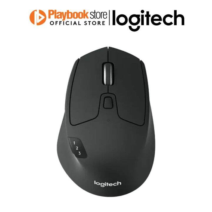 Logitech M720 Triathlon Multi-device Wireless Optical Mouse (Black ...