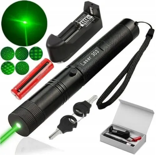 Senter Laser Hijau Jarak Jauh Variasi / Green Laser Pointer 303 / Laser ...
