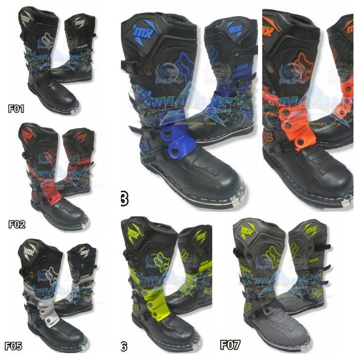 Sepatu Motocross Sepatu Trail Polos ujung besi Safety Sepatu trail ...