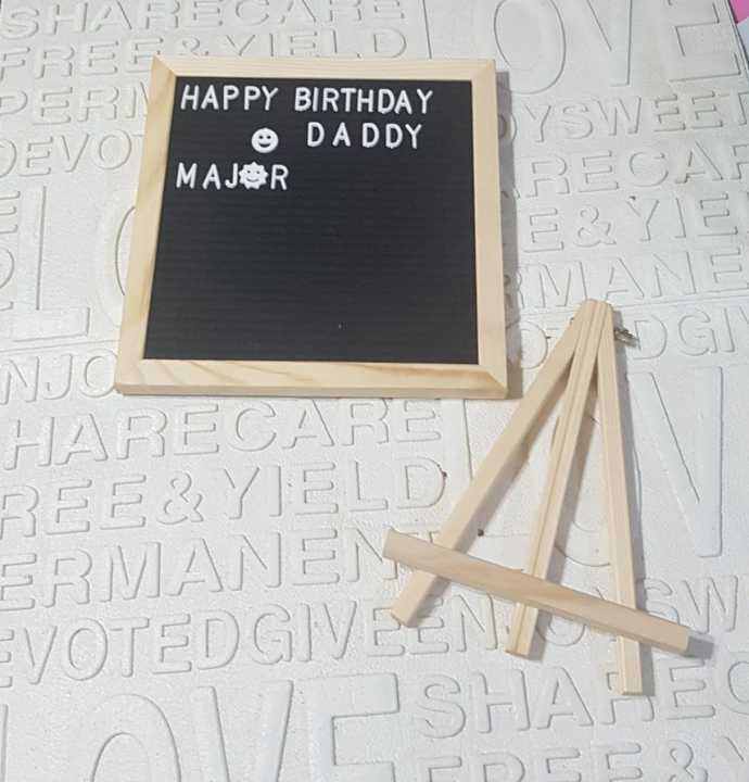 Dedication Board 25x25cm w letters Reusable | Lazada PH