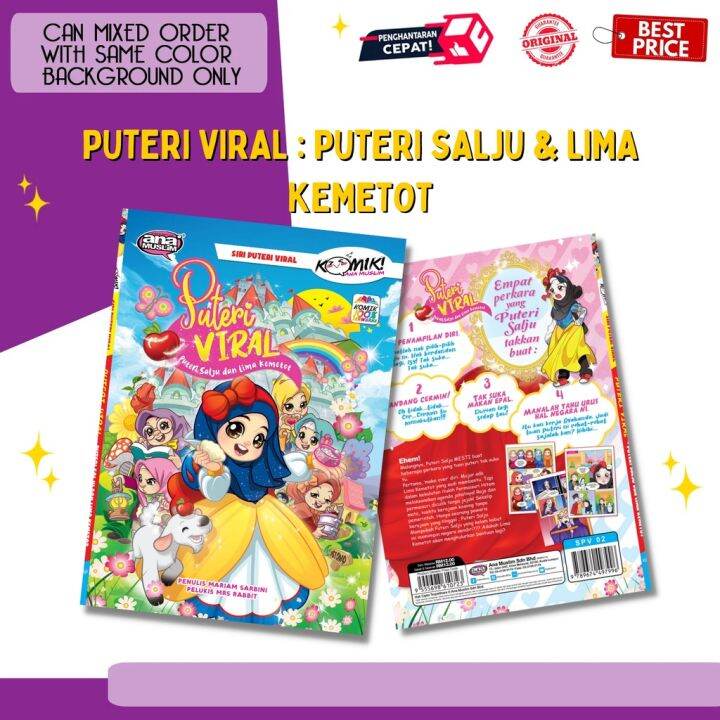 Puteri Viral : Puteri Salju Dan Lima Kemetot | Ana Muslim | Buku Komik ...