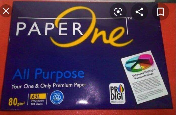 Kertas Foto Copy A3 80gr Paper One ( 1 Rim 500lbr ) | Lazada Indonesia