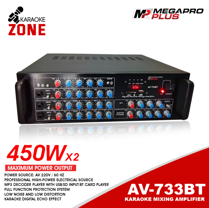 Amplifier AV 733 BT / Megapro Plus / Megapro Plus Amplifier AV733BT / Megapro Plus Amplifier ...