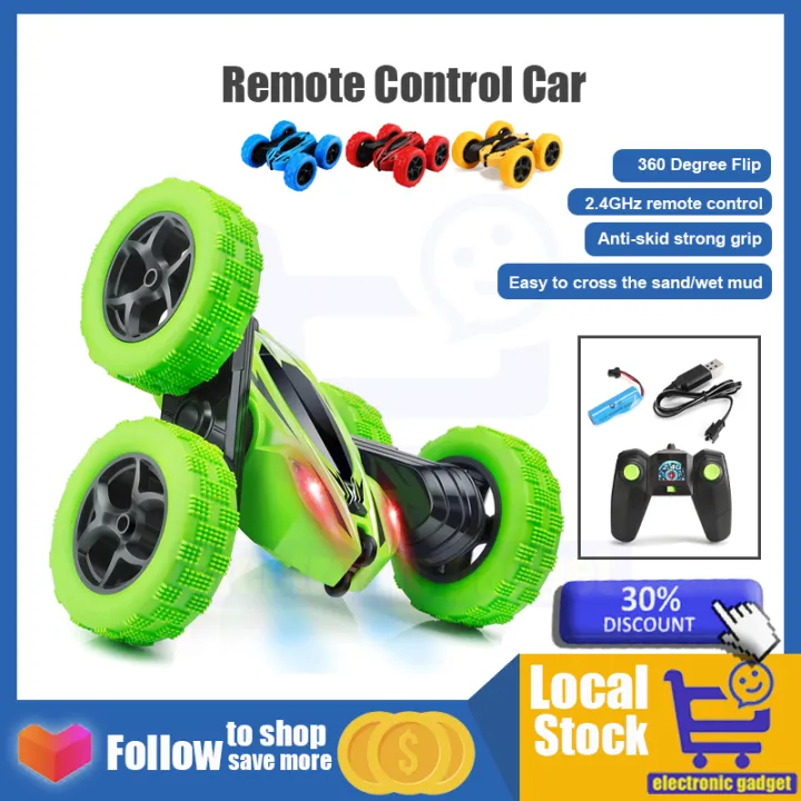 【Manila Spot】2.4G 4WD Remote Control Stunt Car RC Car Climbing Rock ...
