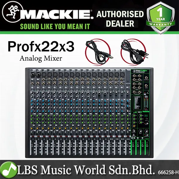 Mackie ProFX22v2 22 Channel Mixer Compact USB Mixers with Effects ( Pro ...