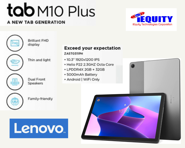 LENOVO Tab M10 Plus 3rd Gen TB125FU | Lazada PH