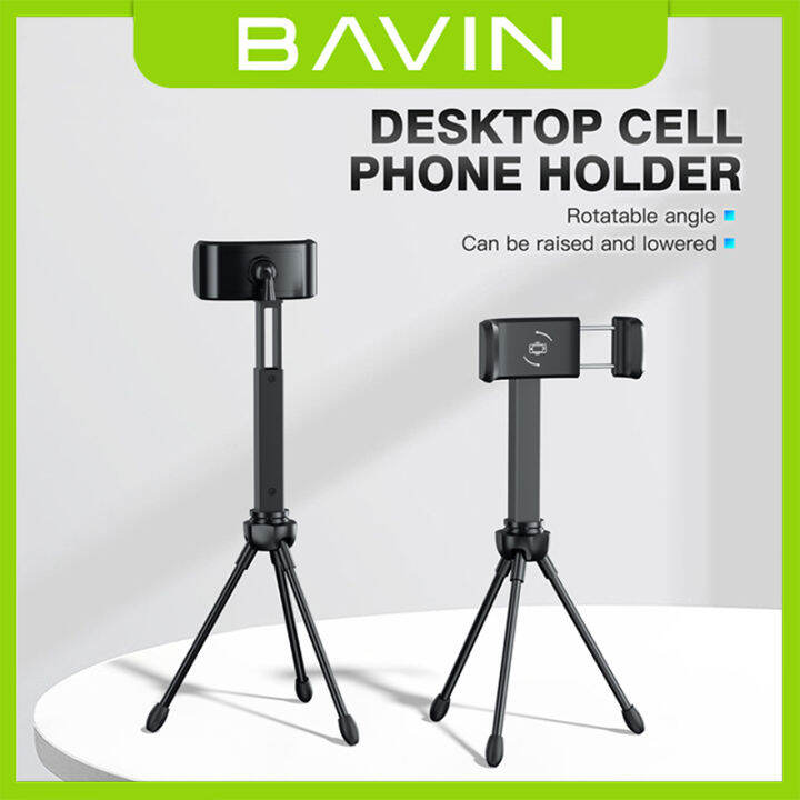 BAVIN B8 Phone Tripod Adjustable Angle Tripod Foldable Stable Phone ...