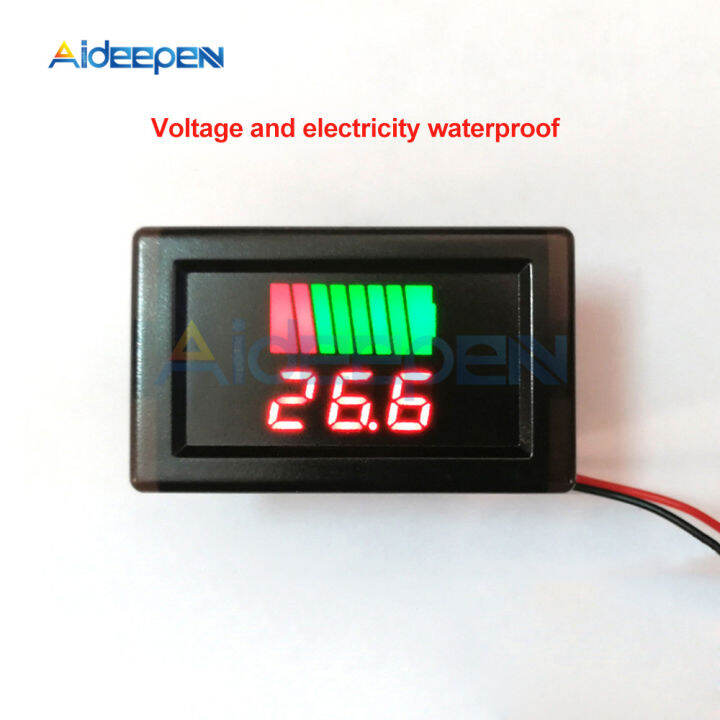 Voltage Indicator for Automotive Battery, Lead A-Cid, 12V, 24V, 36V ...