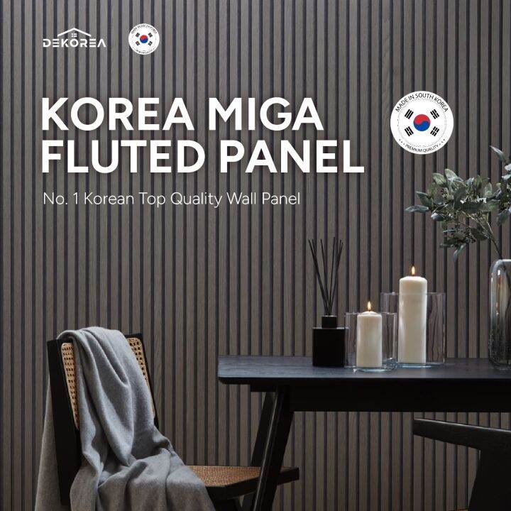 [Dekorea] Miga Korean Fluted Wall Panel / Wall Decor / Fluted Panel ...