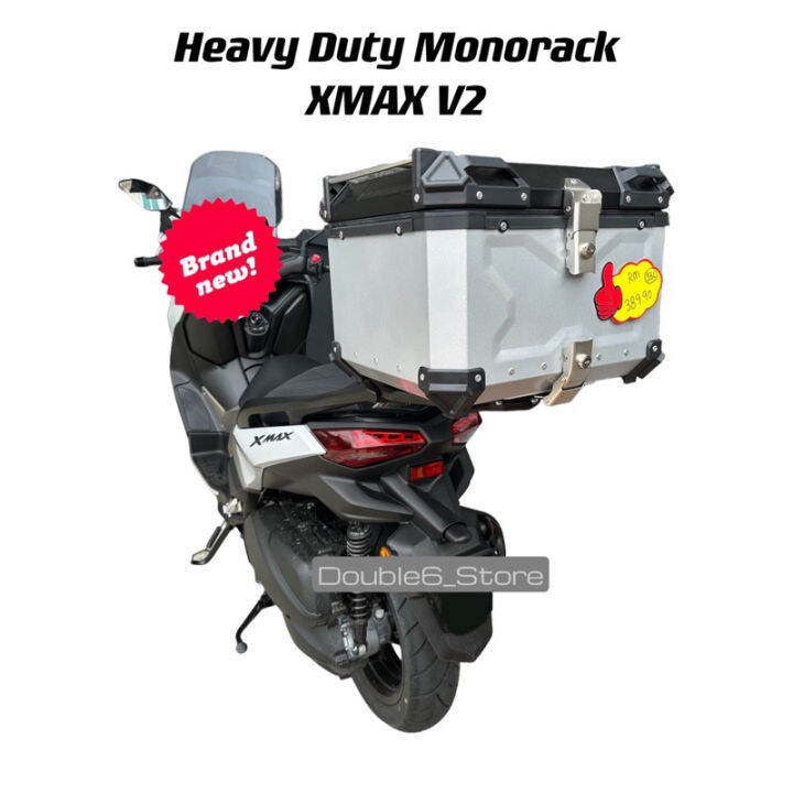 Yamaha Xmax V2 2023 Xmax Monorack Aluminium Box Top Box Bracket Heavy Duty Rear Rack Rak Bagasi ...