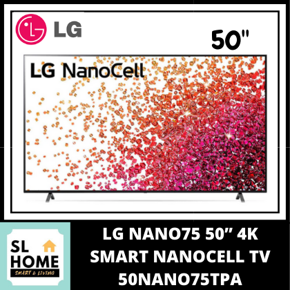 LG 50NANO75TPA NANO75 50’’ 4K SMART NANOCELL TV WITH AI THINQ® (2021) | Lazada