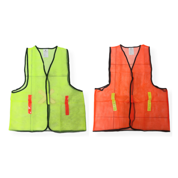 Rompi Safety Model Jaring Oren Orange - Hijau | Lazada Indonesia