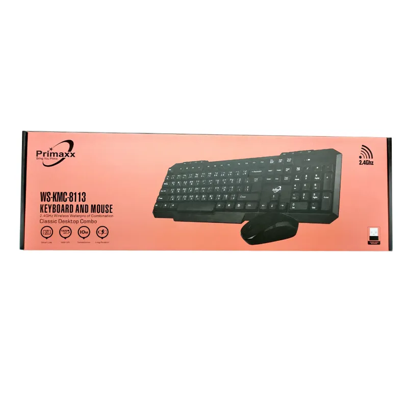 Primaxx Keyboard Wireless เซ็ทคีย์บอร์ด+เมาส์ ชุดคีย์บอร์ดไร้สาย KMC ...