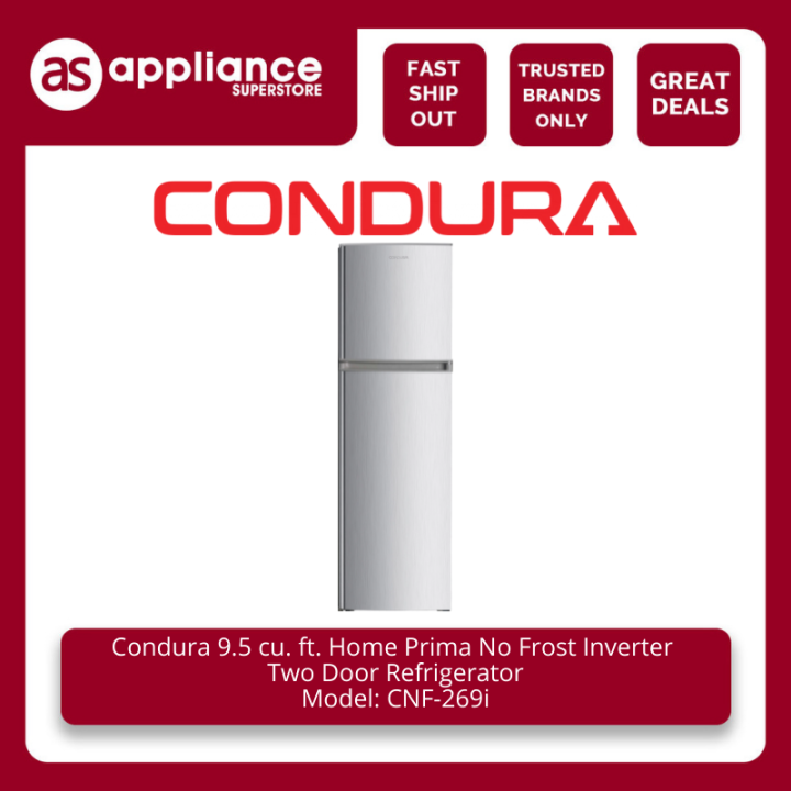 Condura 9.5 cu. ft. Home Prima No Frost Inverter Two Door Refrigerator ...