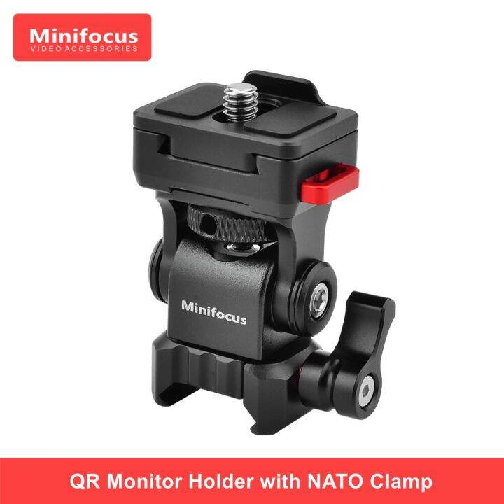 Mini Quick Release Field Monitor Mount Swivel Tilt Adjustable QR Holder ...