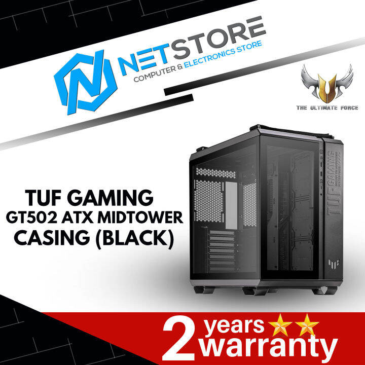 ASUS TUF GAMING GT502 ATX MIDTOWER CASING (BLACK) - 90DC0090-B00000 | Lazada