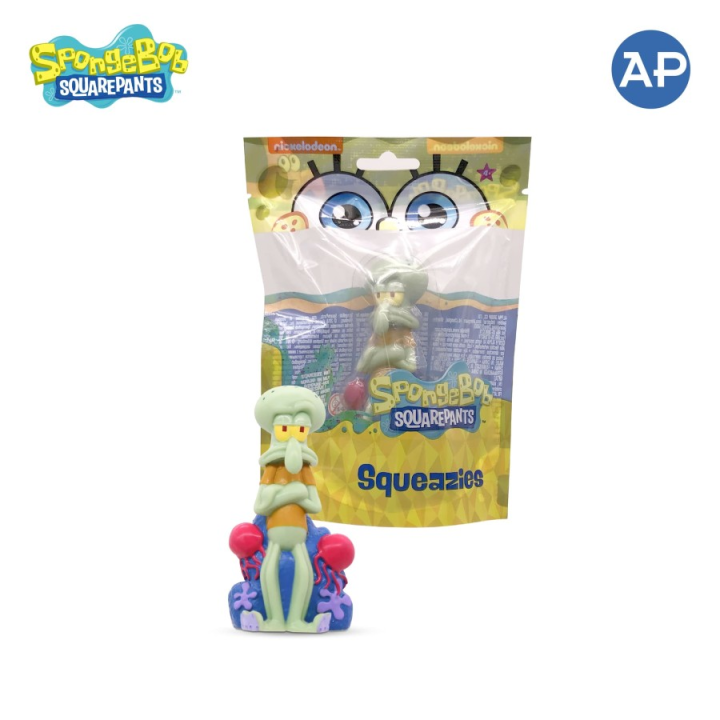 SPONGEBOB SQUAREPANTS SQUEAZIES SQUISHY SQUIDWARD TOYS ORIGINAL AP ...