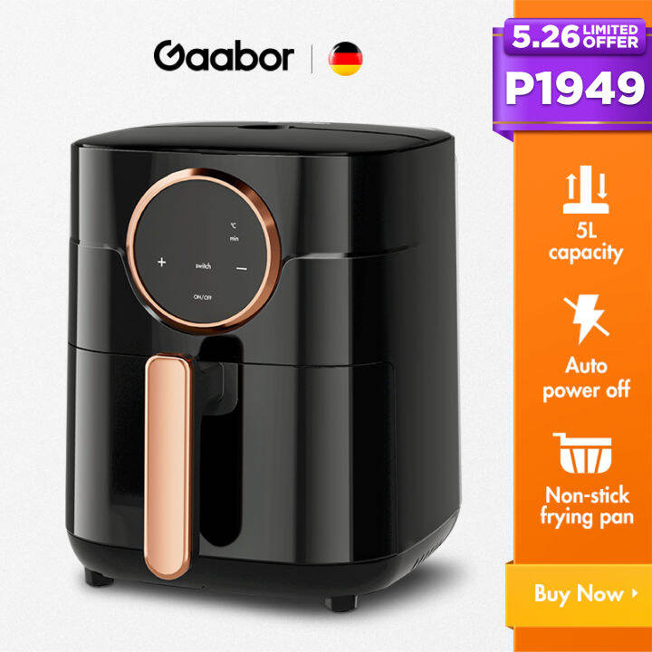 Gaabor Air Fryer, 5L Digital Control Hot Oven Oil Free Healthy Cooker ...