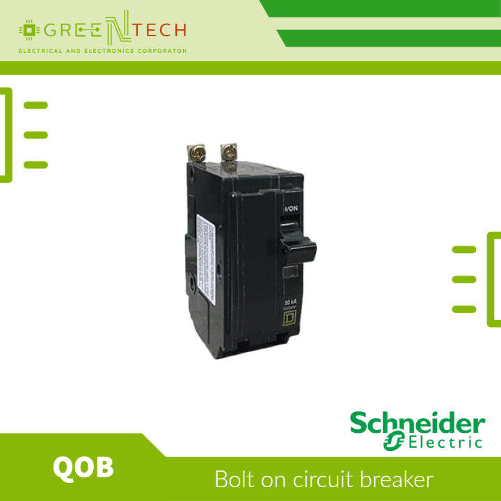 Schneider QOB Bolt on Mount Mini Circuit Breaker (15A/20A/30A/40A/50A ...