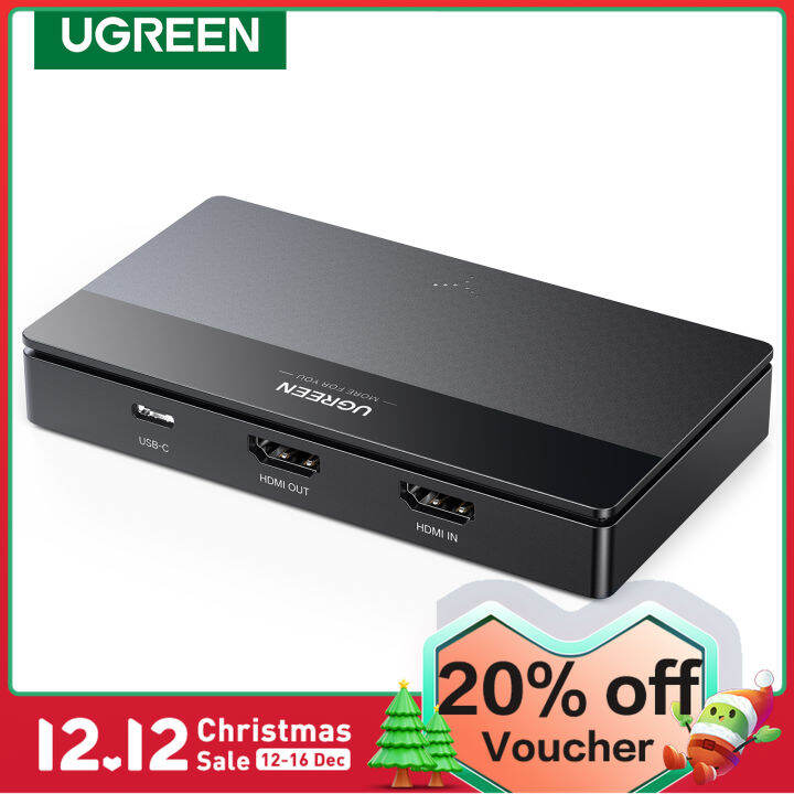 UGREEN Video Capture Card Live Broadcast HDMI HD 4K Audio Recording Box ...