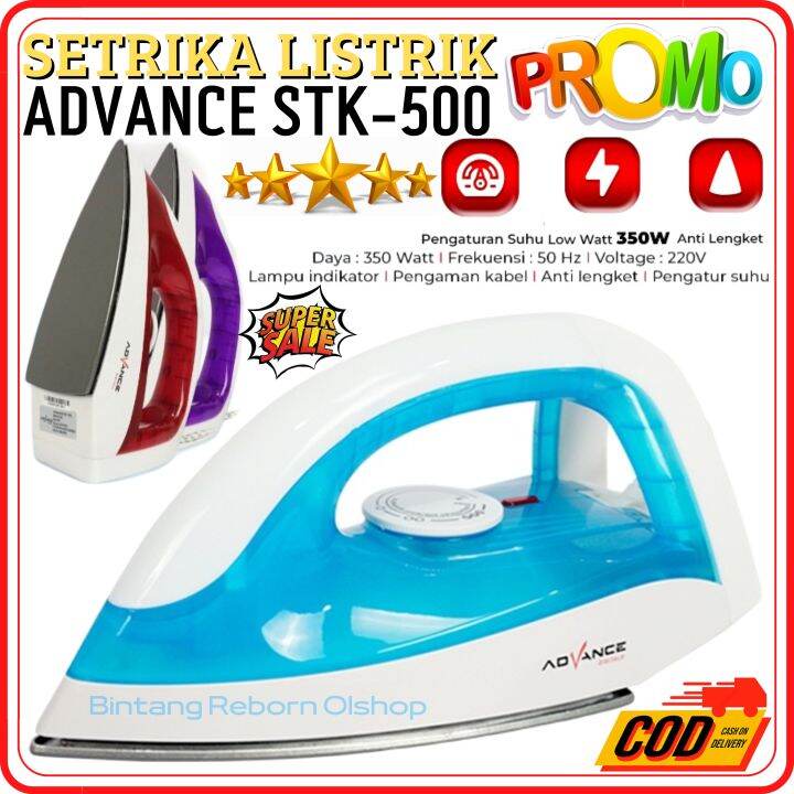 Setrika Listrik Advance STK 500 - Setrika Listrik Anti Lengket Advance ...