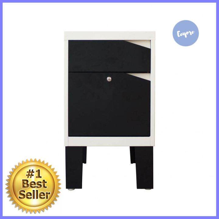 ตู้ลิ้นชักเหล็ก KIOSK KN-103 สีดำ/สีขาวCABINET DRAWER KIOSK KN-103 BLACK/WHITE **บริการเก็บเงิน ...