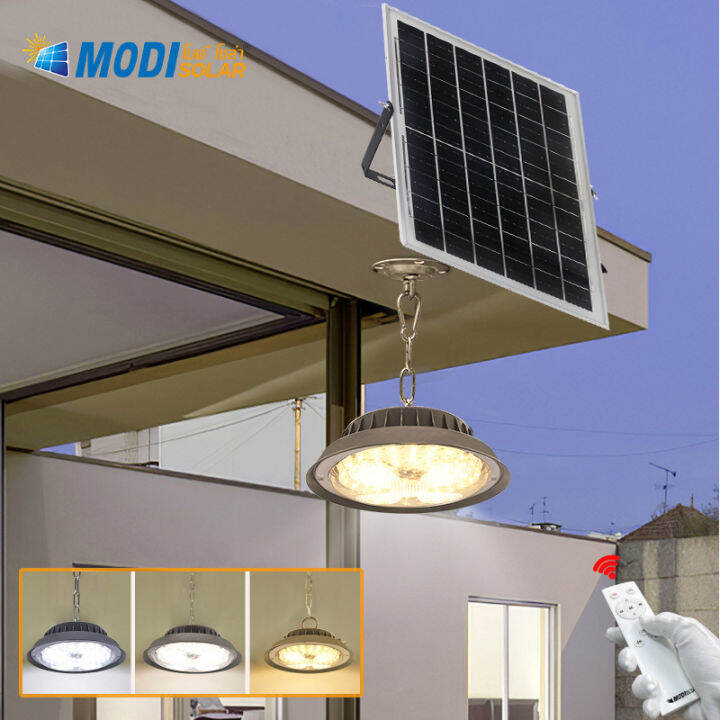 MODIโคมไฟโซล่าเซลล์ ทรง Highbay รุ่น100W/200W/300W/400W. แบรนด์ Modi ...